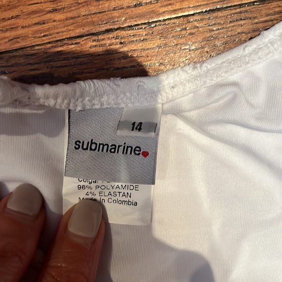 Submarine | Swim | Girls Submarine One Shoulder Swimsuit With Cutouts ...